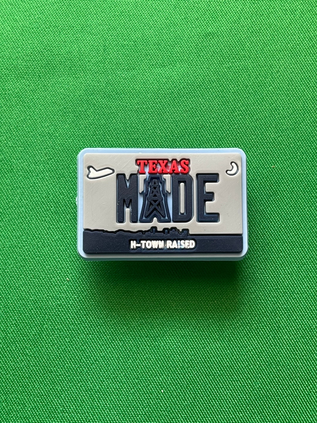 Texas Made License Plate Shoe Charm - Etsy
