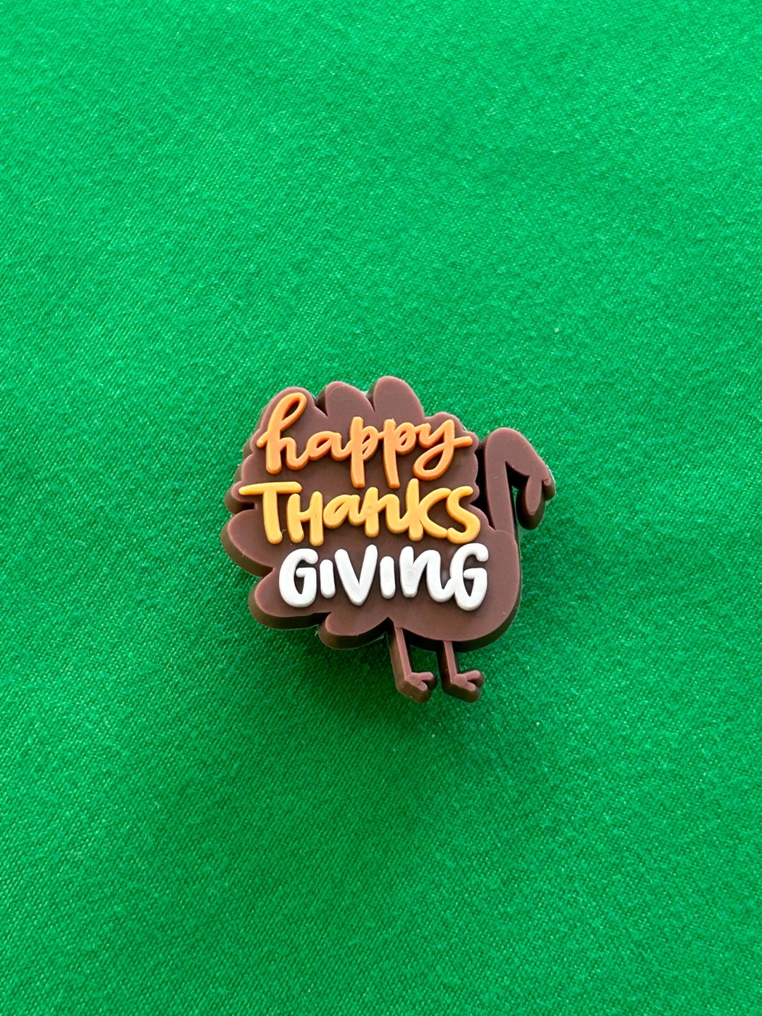 Happy Thanksgiving Turkey Shoe Charm - Etsy