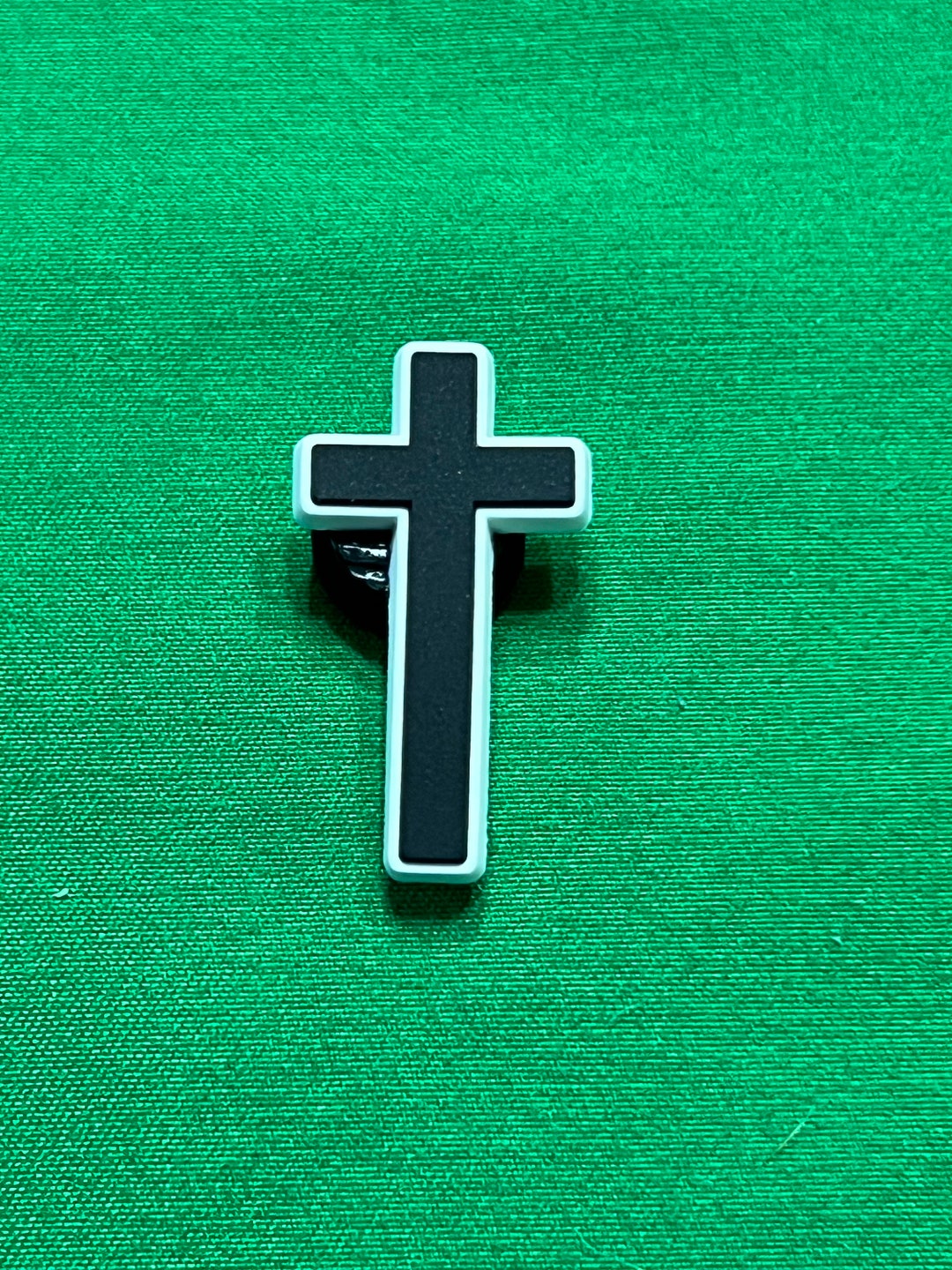Black and White Cross Shoe Charm - Etsy