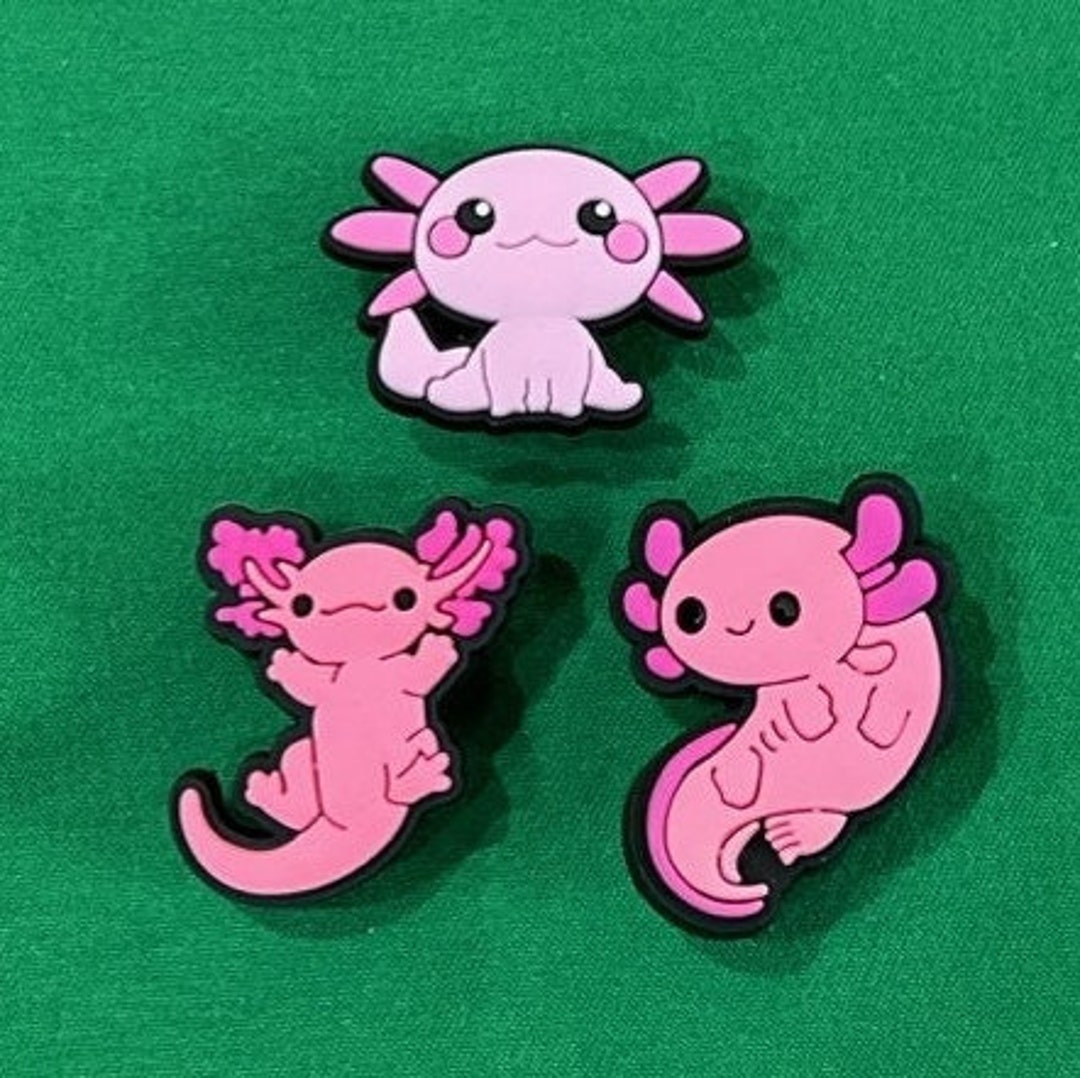 3 Pc.axolotl Shoe Charm Set - Etsy
