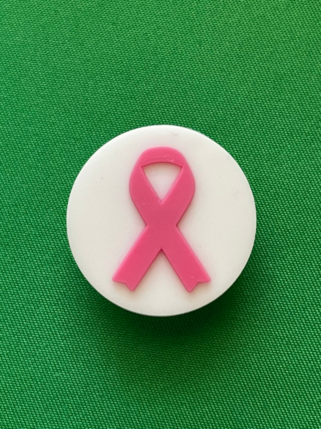 Pink Circular Awareness Ribbon Shoe Charm - Etsy