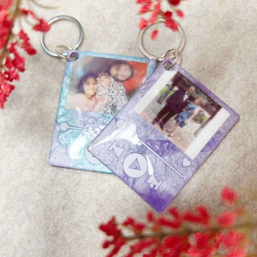 Custom Portrait Playlist Keychain Photo Keychain for Her - Etsy