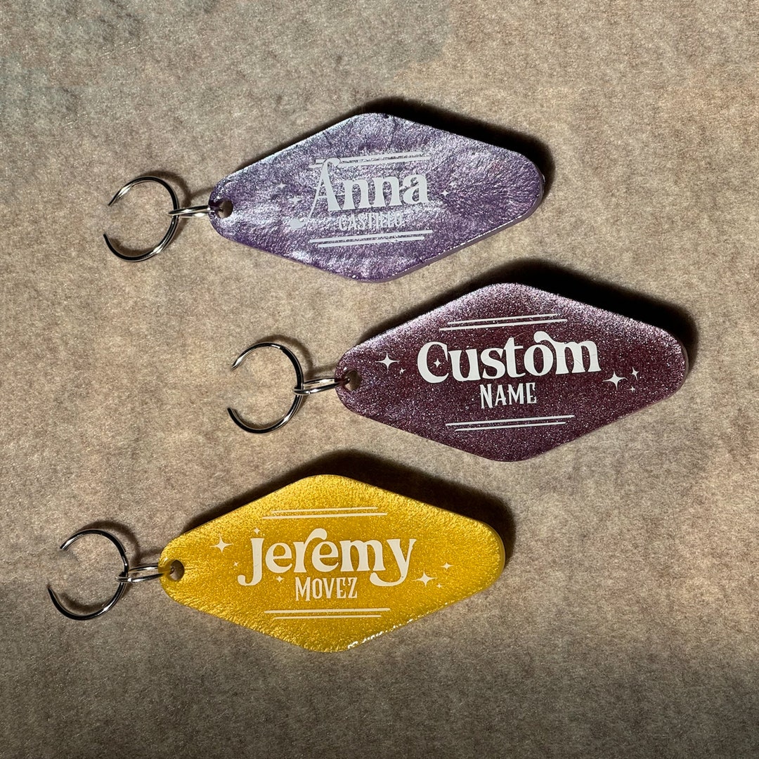 Custom Hotel Keychain for Her for Him Personalized Gifts Handmade ...