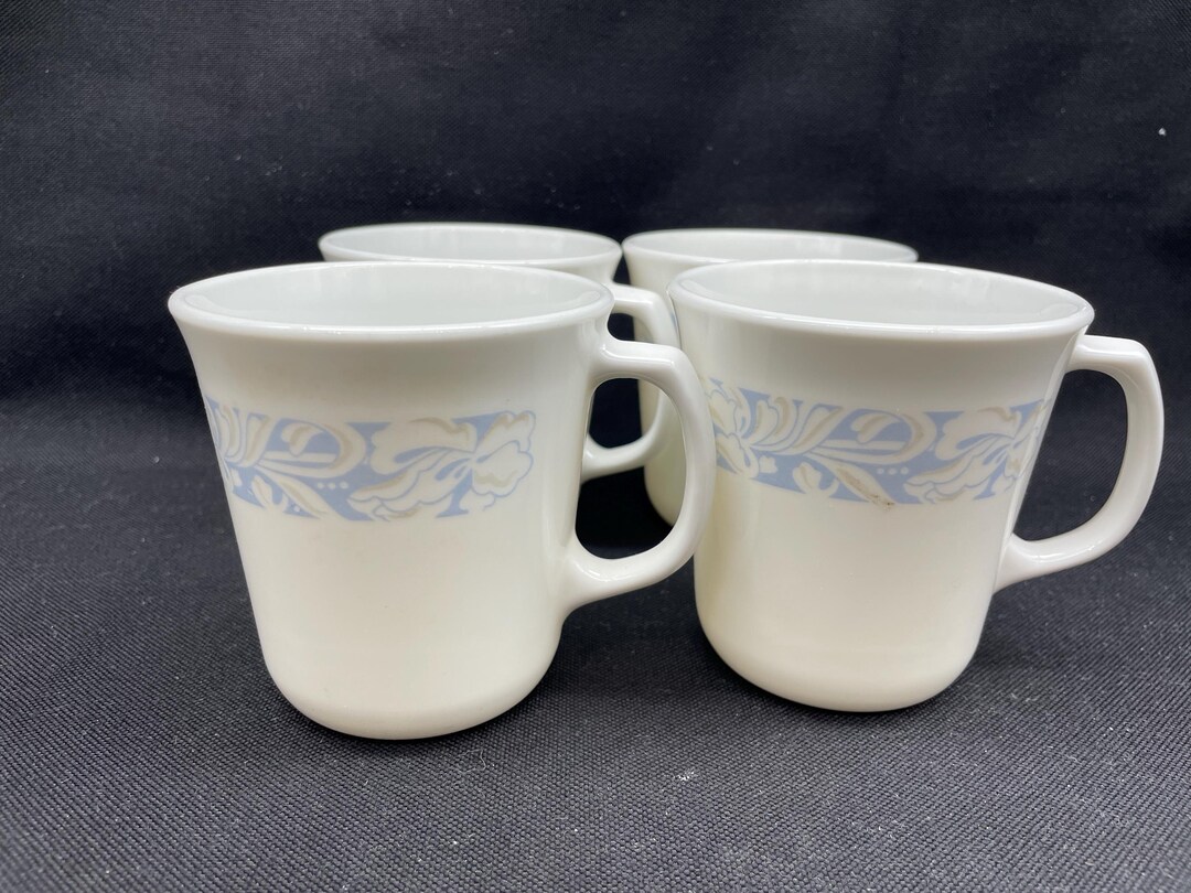 Corning Mugs Sea and Sand Vintage Corning Coffee Mugs - 10 Oz Tea Cups ...