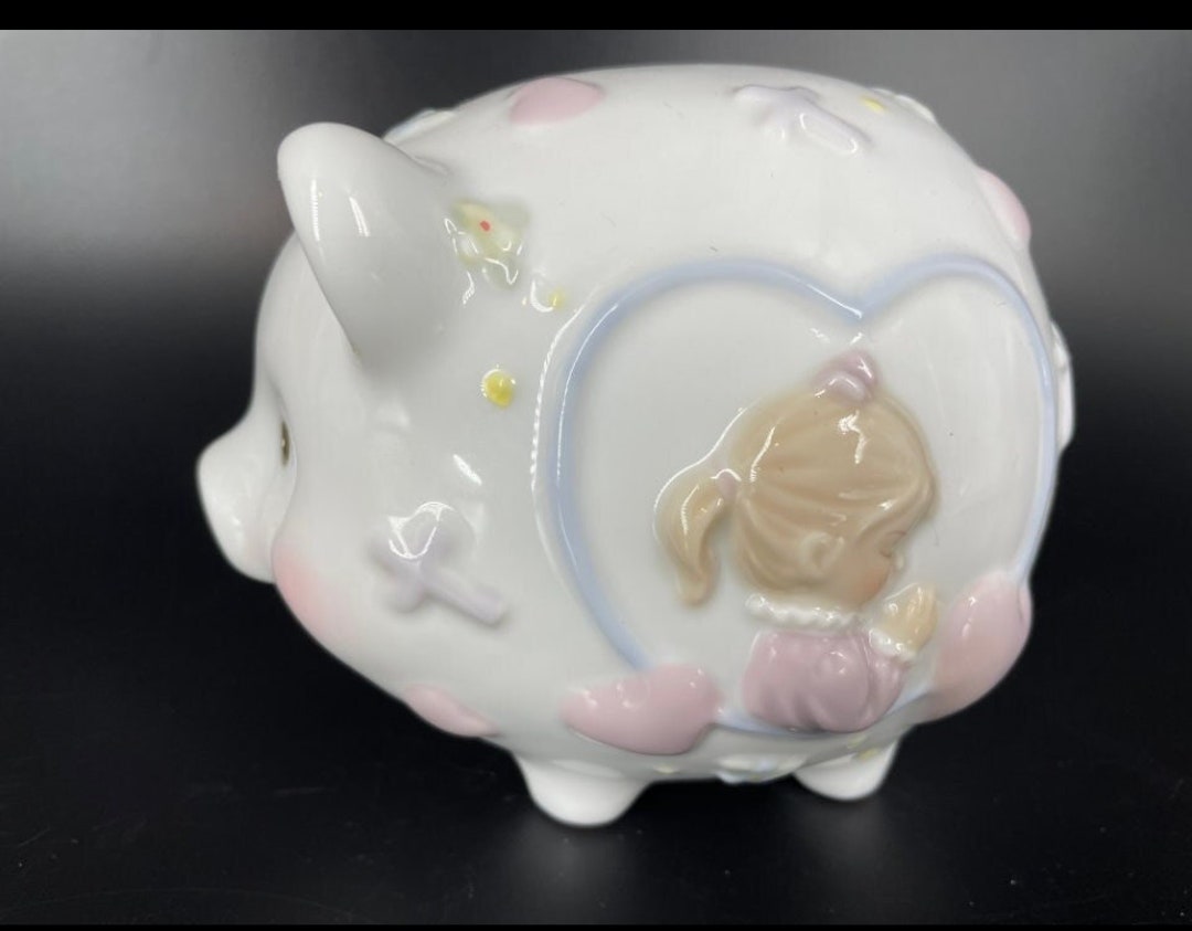 Cosmos 2036 Fine Porcelain Praying Girl Piggy Bank, 4-1/2-inch - Etsy