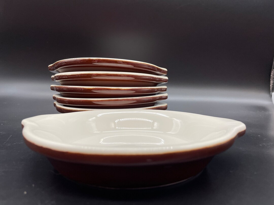 REGO Vintage Brown/cream Casserole Bowls, Set of 6 - Etsy