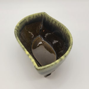 Mid Century Hull Green Drip Pottery Planter - Etsy