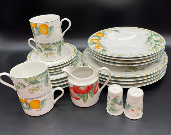 Vintage Julie Pople AVON Country Fruit Collection Porcelain Dish Set - Etsy