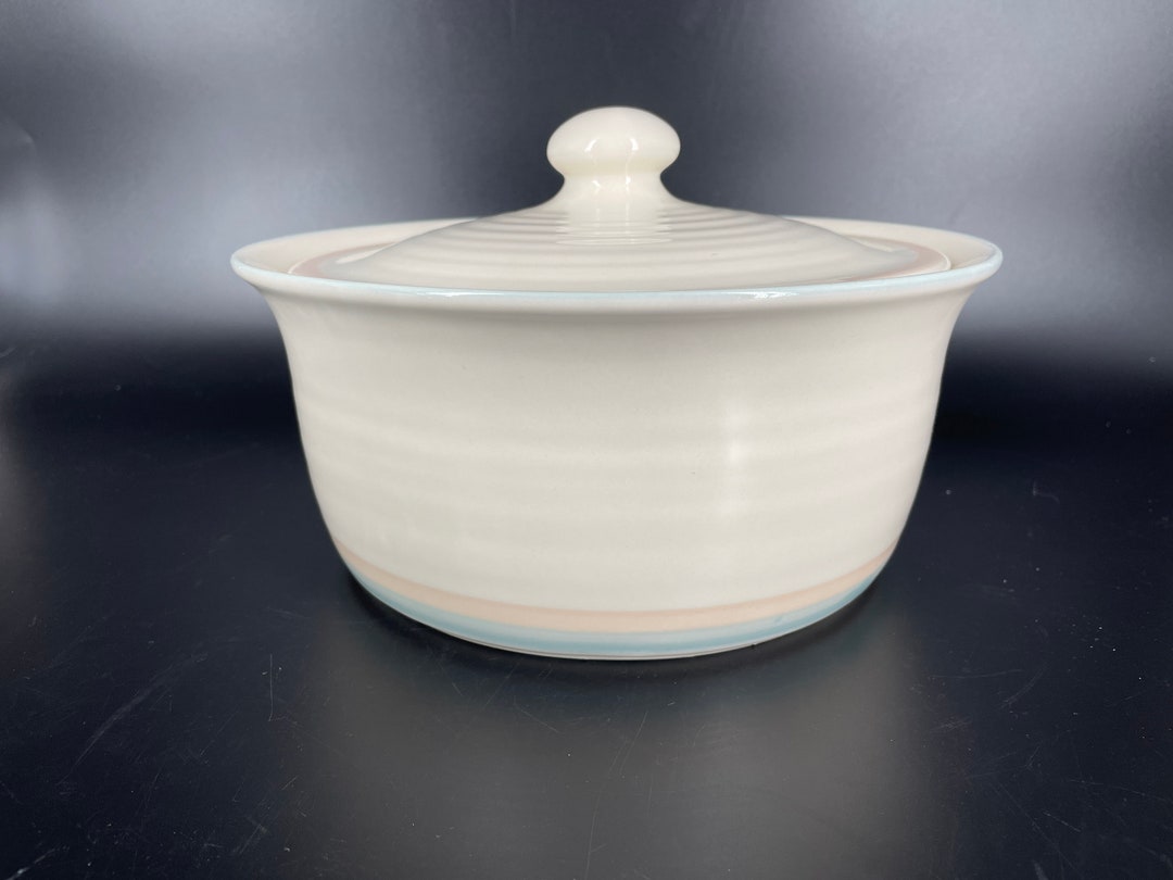 Pfaltzgraff Pink Blue Bands PINK AURA 2 Quart Covered Casserole Dish - Etsy