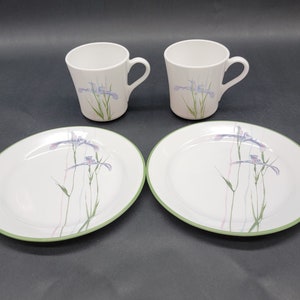 Corelle/corningware Shadow Iris Dish Set of 4 - Etsy