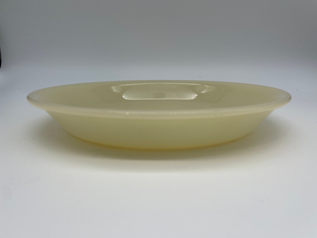 Antique Fire-king Ivory Pie Plate Dish - Etsy