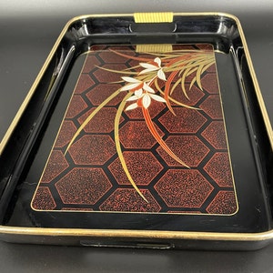 Mid Century Lacquered Tray - Made in Japan - Etsy