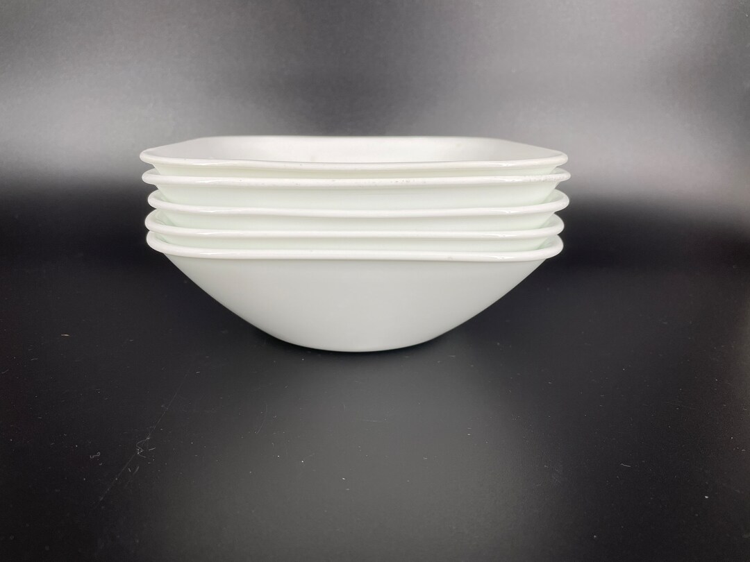 Square Corelle Bowls Set of 5 - Etsy