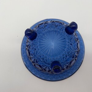 Vintage Fenton Aqua Blue Daisy Button Kettle Cauldron Candle Holder - Etsy
