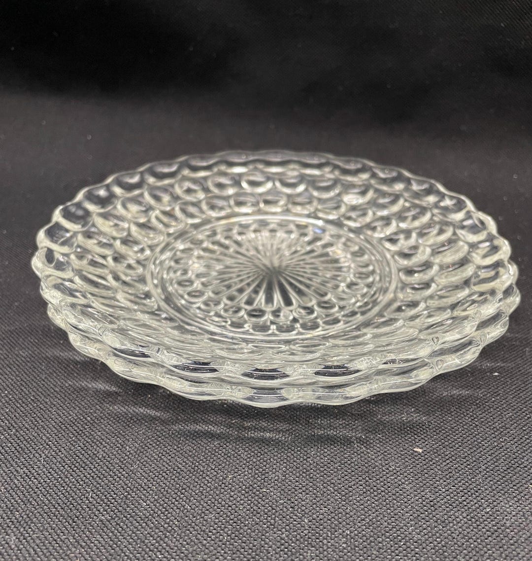 Anchor Hocking Bubble Bread Plates Set of 2 - Etsy