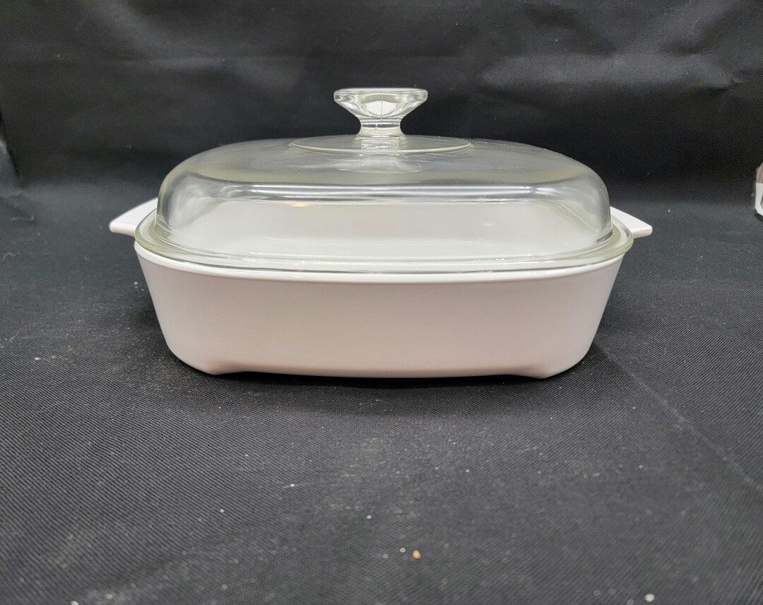 Corning Ware White Covered Microwave Browning Skillet (original Box) - Etsy