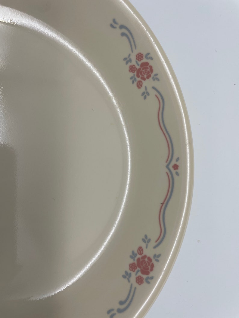Corelle English Breakfast 12" Serving Platter Pink and Blue Flowers and ...