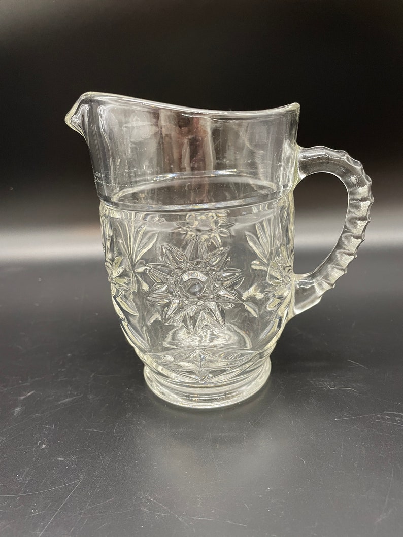 Anchor Hocking Glass Star of David Pitcher - Etsy