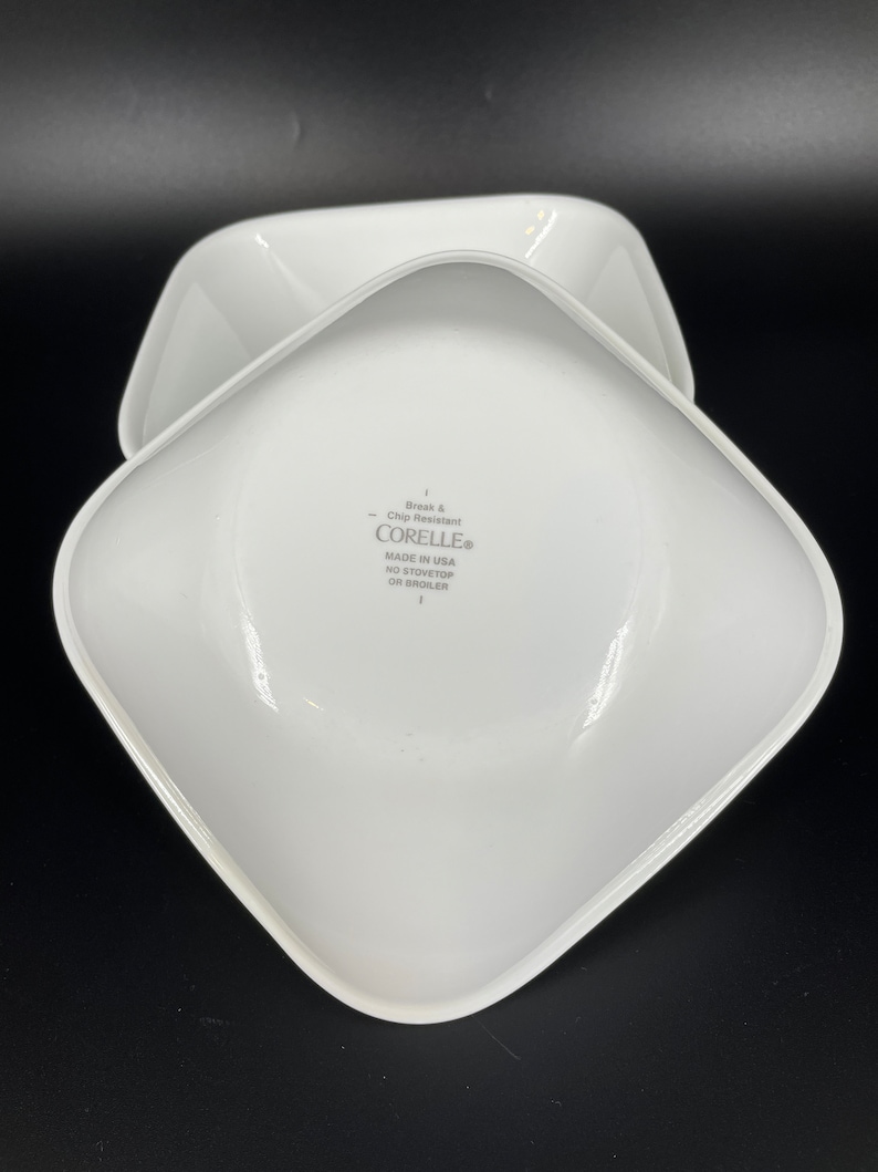 Square Corelle Bowls Set of 5 - Etsy