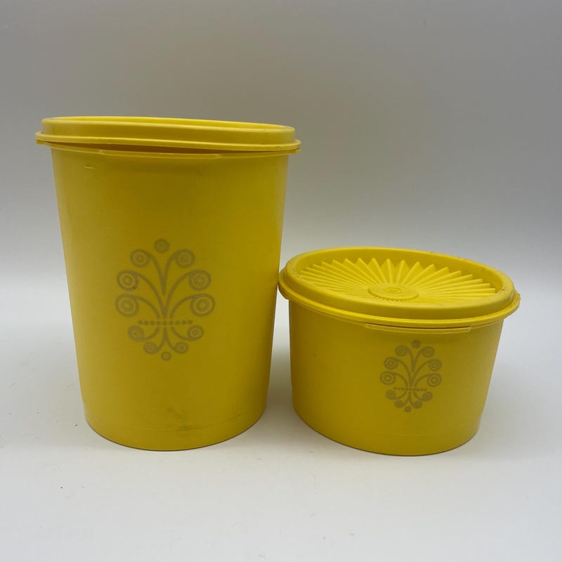 Yellow Tupperware - Etsy