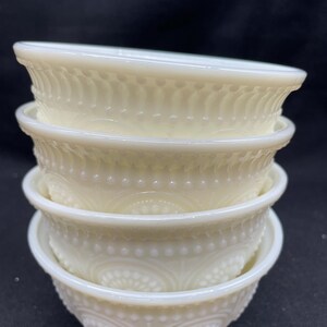 The Pioneer Woman White Milk Glass Adeline 5 Bowls Set of 4 - Etsy