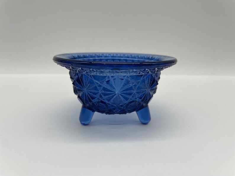 Vintage Fenton Aqua Blue Daisy Button Kettle Cauldron Candle Holder - Etsy