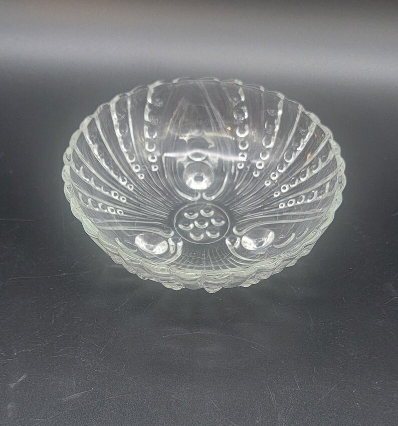 Anchor Hocking Clear Glass Footed Candy Dish burple - Etsy