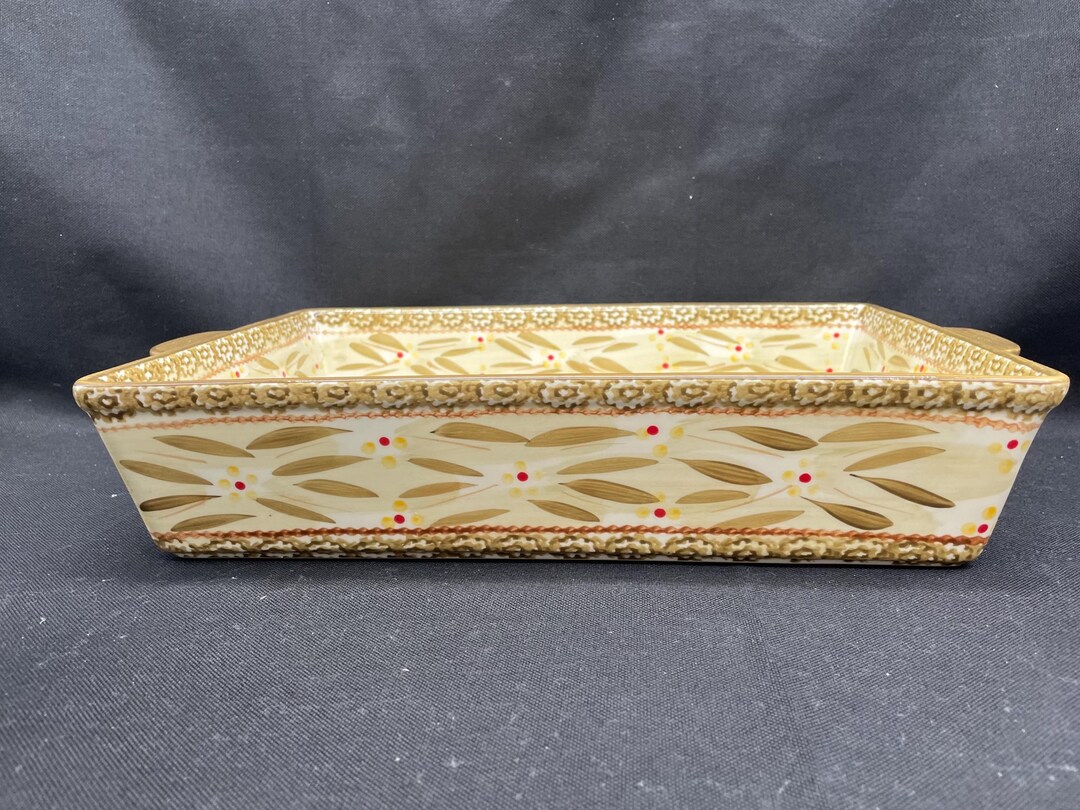 Old World Brown Baker Casserole Dish by Temp-tations - Etsy