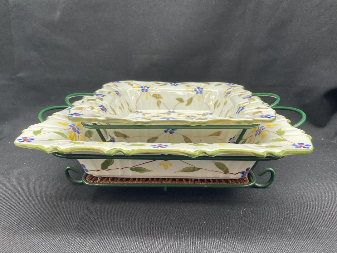 Temp-tations Presentable Ovenware Casserole Dishes by Tara With Racks ...