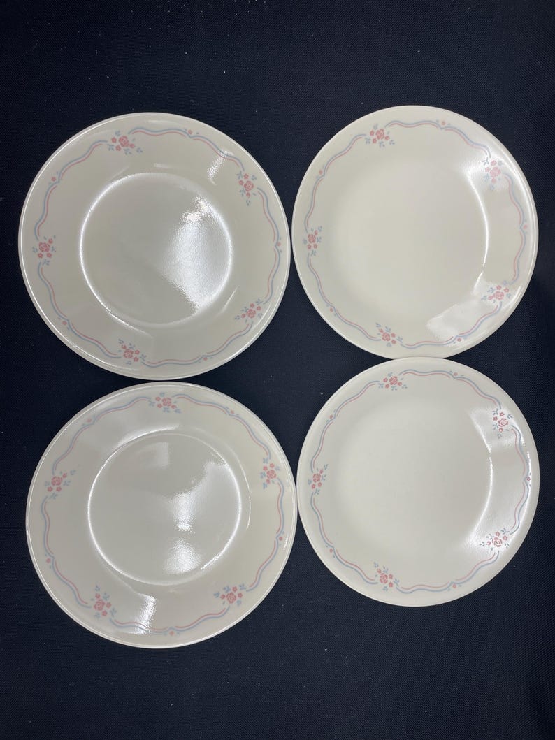 1990's Corelle English Breakfast (retired Pattern) 4 Bread and Butter ...