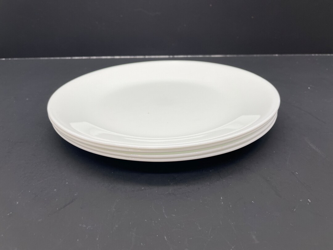 Corelle White Lunch Plates Set of 4 - Etsy