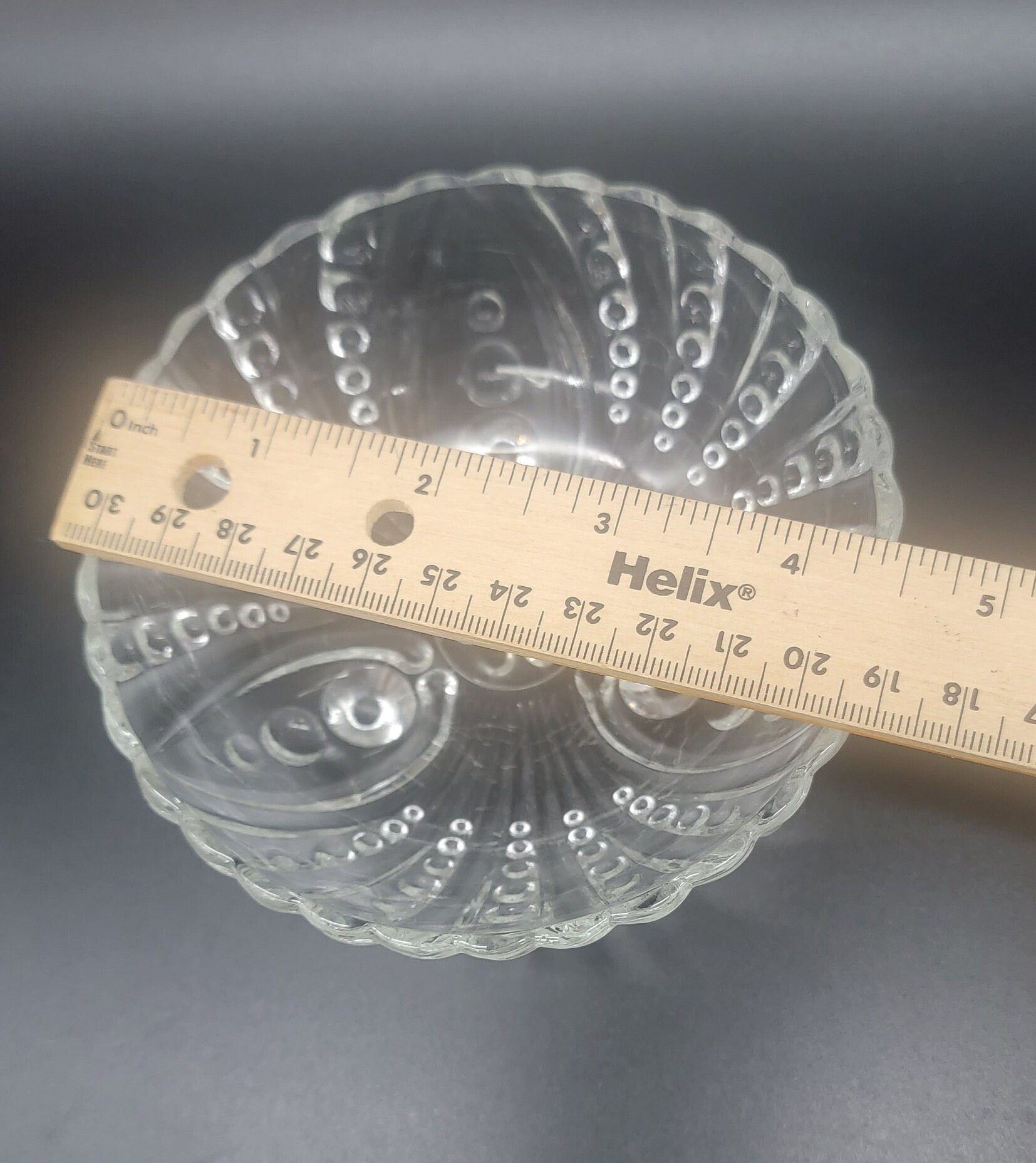 Anchor Hocking Clear Glass Footed Candy Dish burple - Etsy