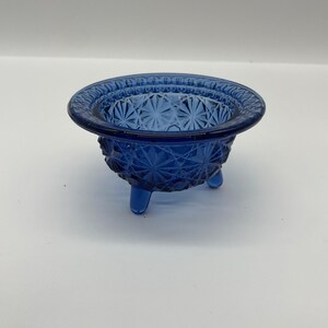 Vintage Fenton Aqua Blue Daisy Button Kettle Cauldron Candle Holder - Etsy