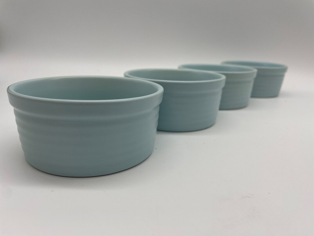 Light Blue Ramekins (set of 4) by the Bake Shop - Etsy
