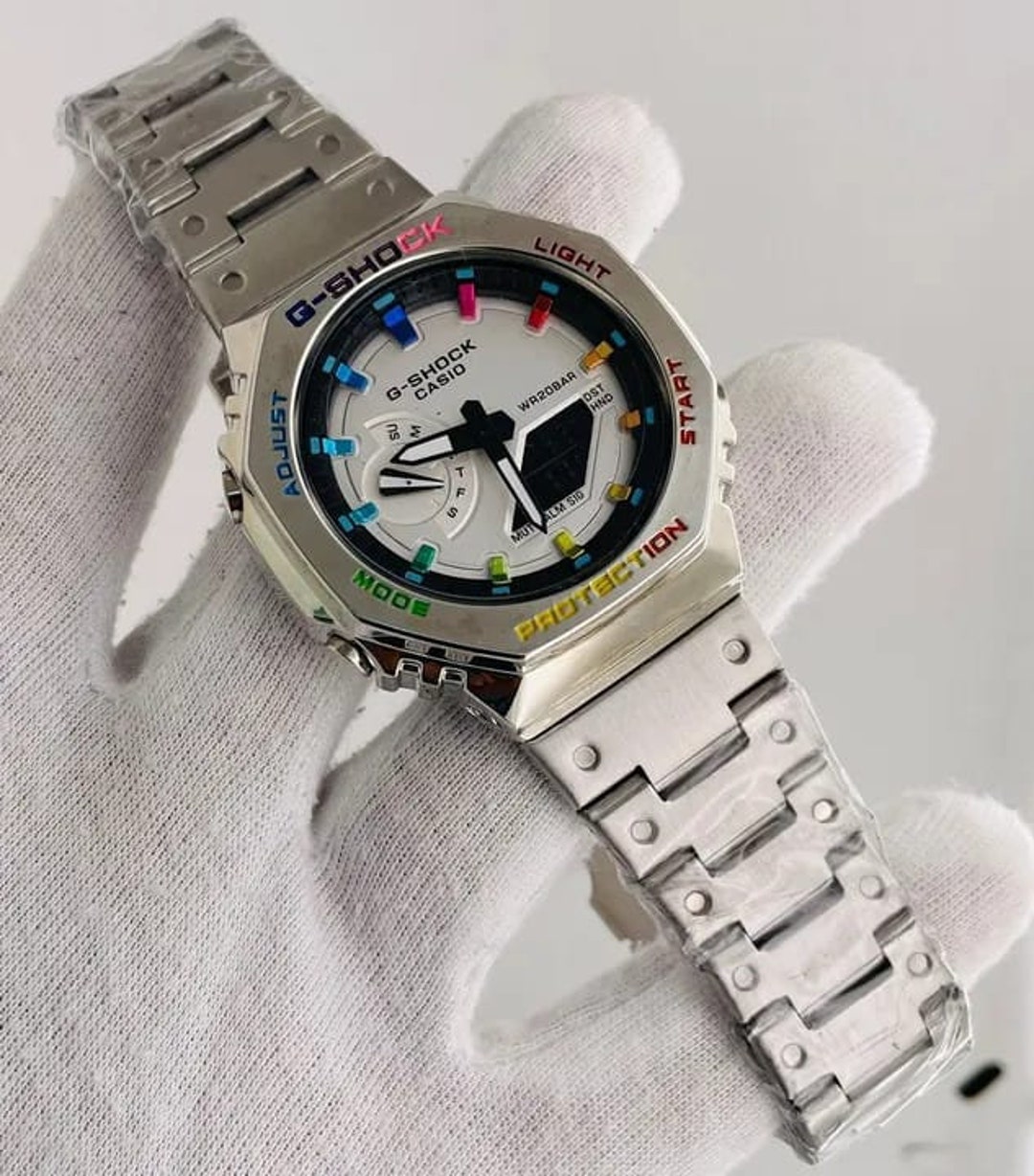 Casio G Shock Casioak AP Royal Oak Custom Made Case Grey Silver ...