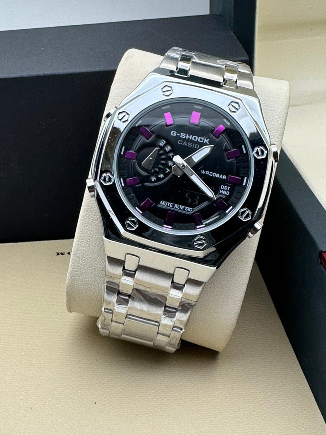 Casio G Shock Casioak AP Royal Oak Custom Made Case Silver GA21001A1 - Etsy