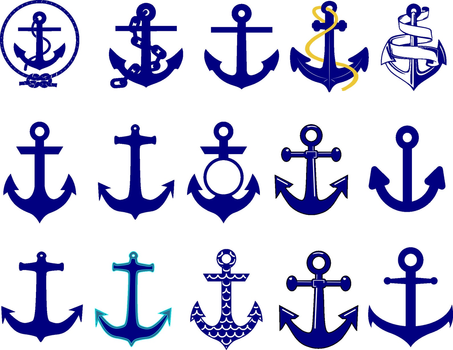 Anchor Svg, Anchor Svg Bundle, Anchor Clipart, Anchor Cut File, Anchor ...