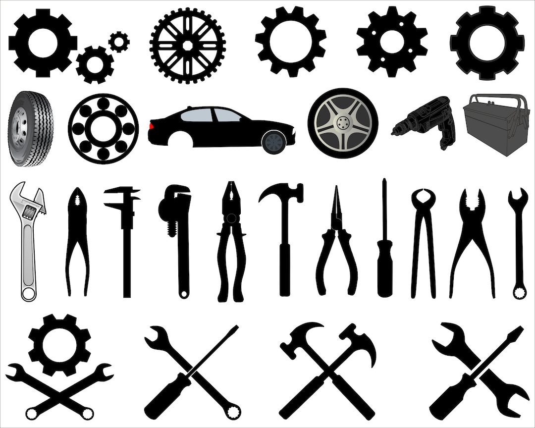 Mechanic Svg, Mechanic Tools Svg, Tools Svg, Tools Silhouette, Tools ...