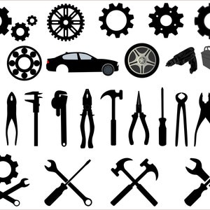 Mechanic Svg, Mechanic Tools Svg, Tools Svg, Tools Silhouette, Tools ...
