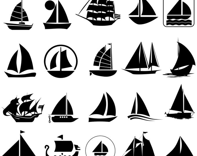 Sailboat SVG File, Sailing SVG File for Cricut, Sailboat Clipart ...