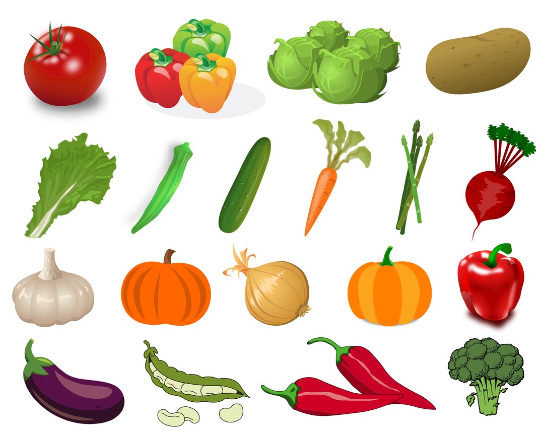 Vegetable Svg, Vegetables Svg, Vegetables Clipart , Vegetable Svg ...