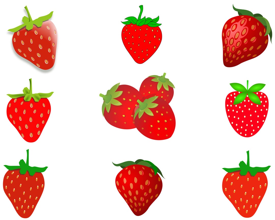 Strawberry Svg, Strawberries Svg, Strawberry Svg Bundle, Strawberry ...