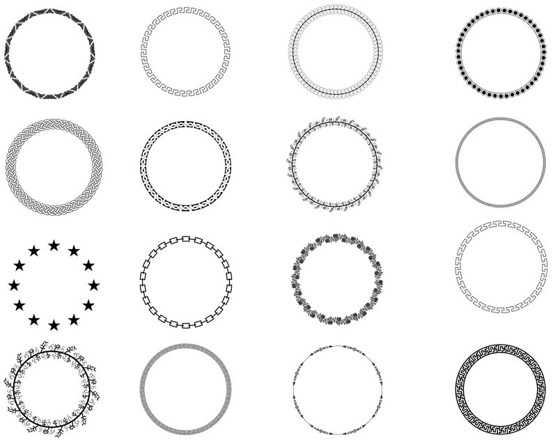 Circle Svg, Circle Svg Bundle, Circle Clipart, Circle Design Svg ...