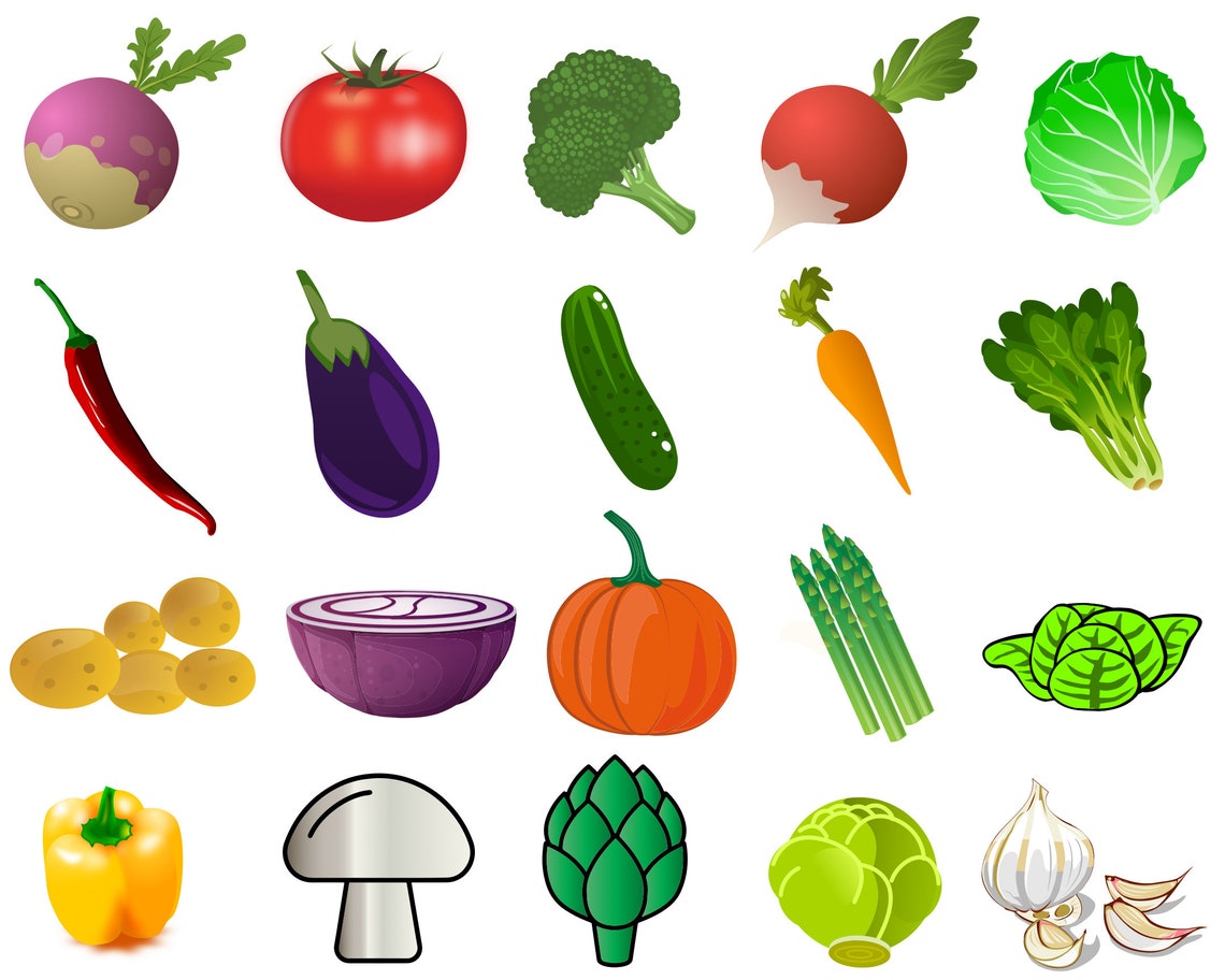 Vegetable Svg, Vegetables Svg Bundle, Vegetables Clipart, Vegetable Cut ...