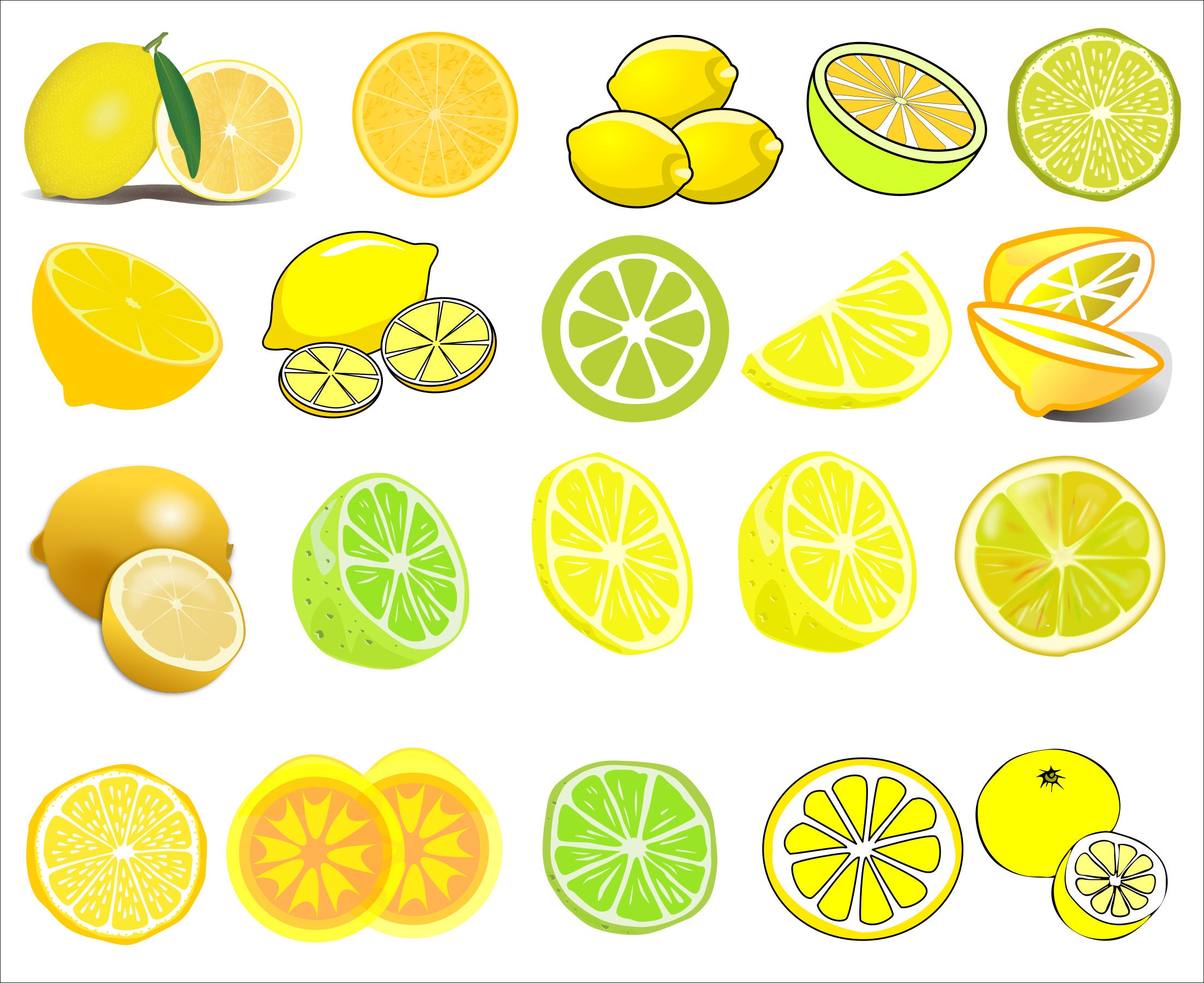 Lemon Svg, Lemon Slice Svg, Lemon Svg Bundle, Lemon Cricut, Lemon ...