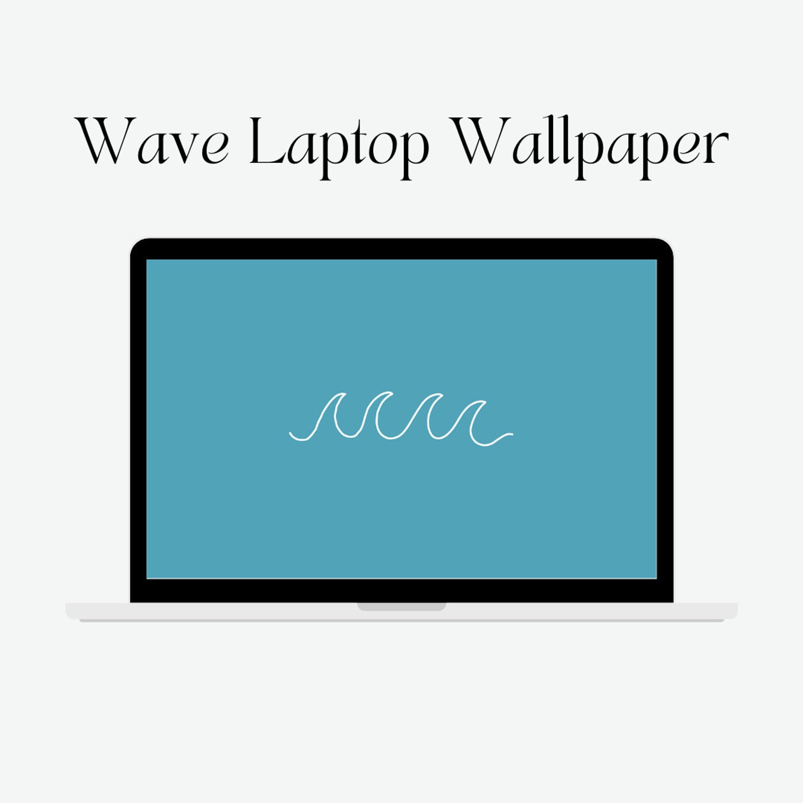 Wave Desktop Wallpaper | Cute Beach Desktop Wallpaper | Simple Desktop ...