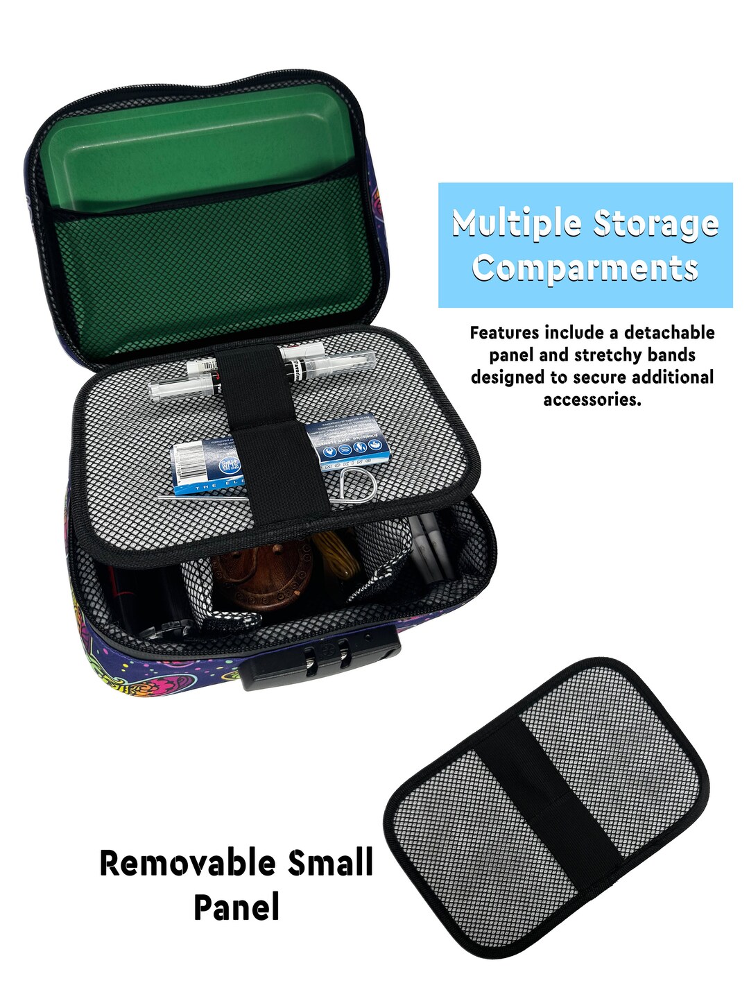 Odor-proof Bag With Combination Lock Secure Stash Bag, File Organizer ...