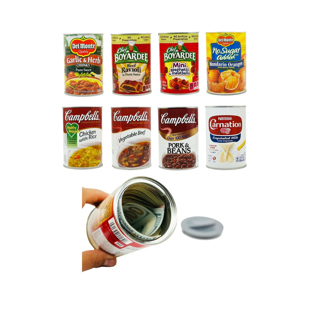 Secret Storage- Soup Cans- Stash Can (recycled Material) - Etsy