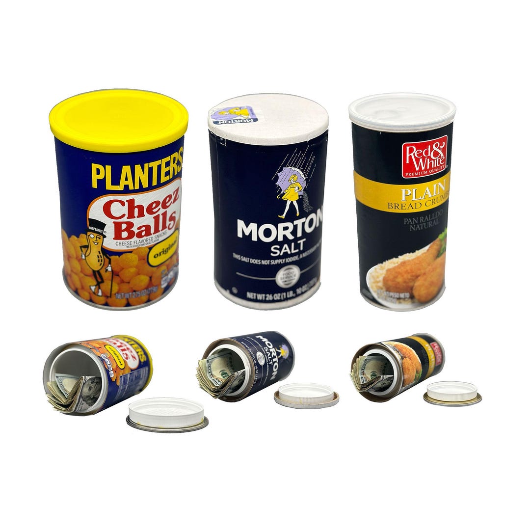 Stash Cans- Kitchen Supplies- Cans- Store Valuables (recycled Material ...