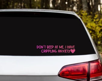 Anxiety Bumper Sticker - Etsy